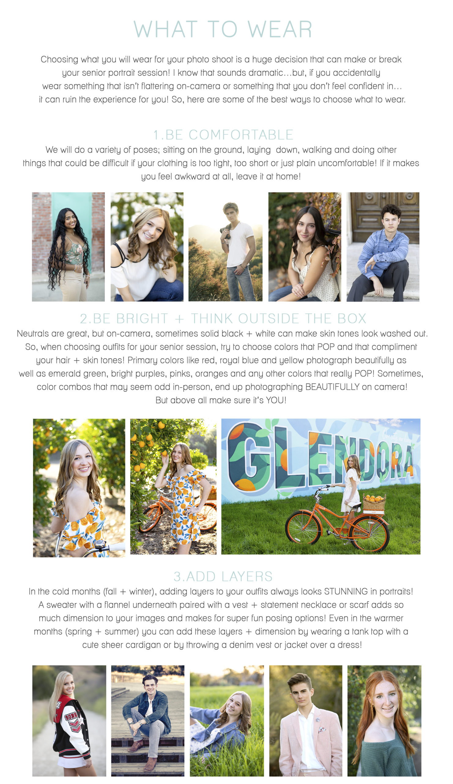 Senior Style Guide - Diana Henderson Photography